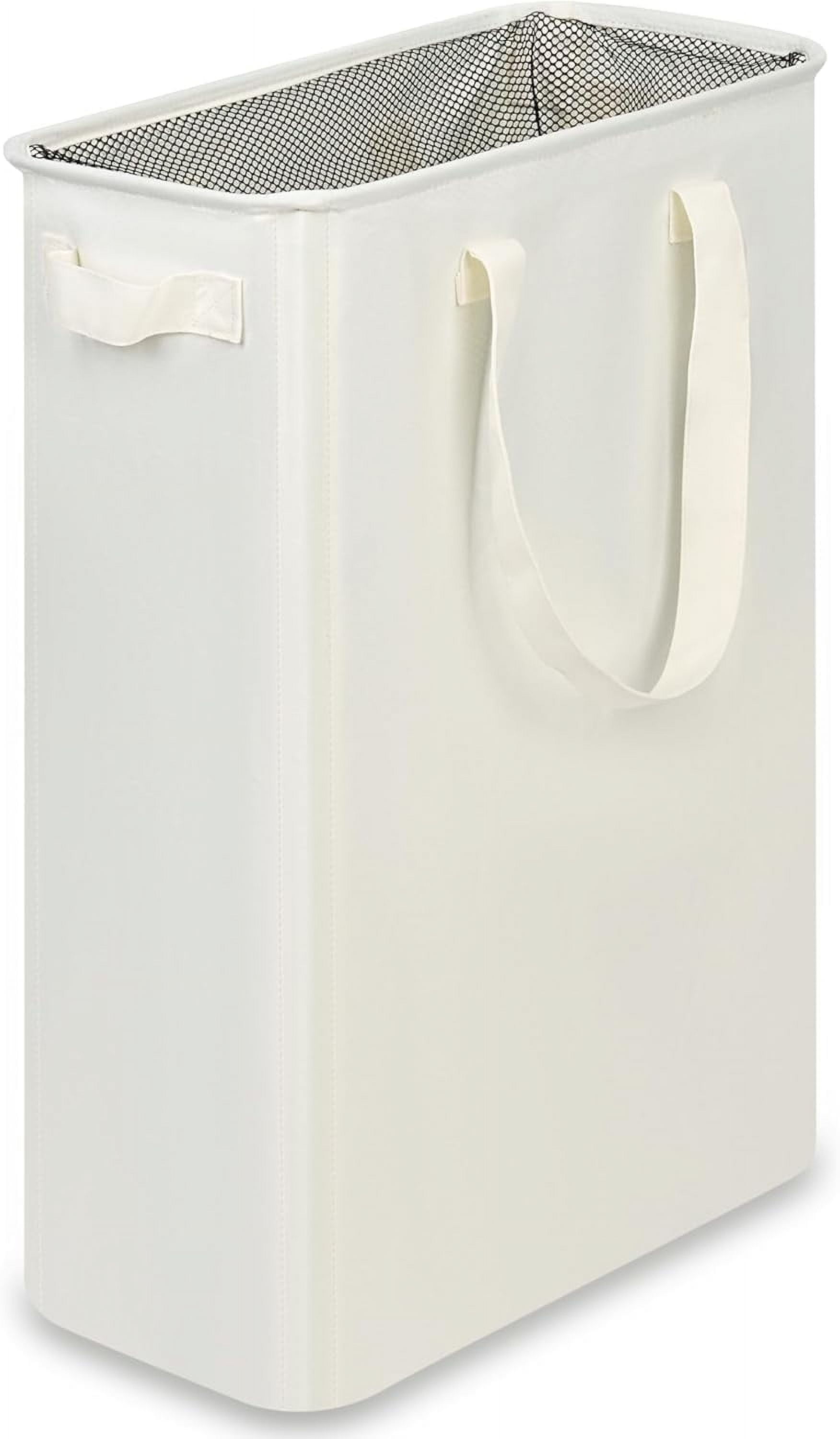 Slim Laundry Basket, Narrow Laundry Hamper with Handles, Collapsible ...