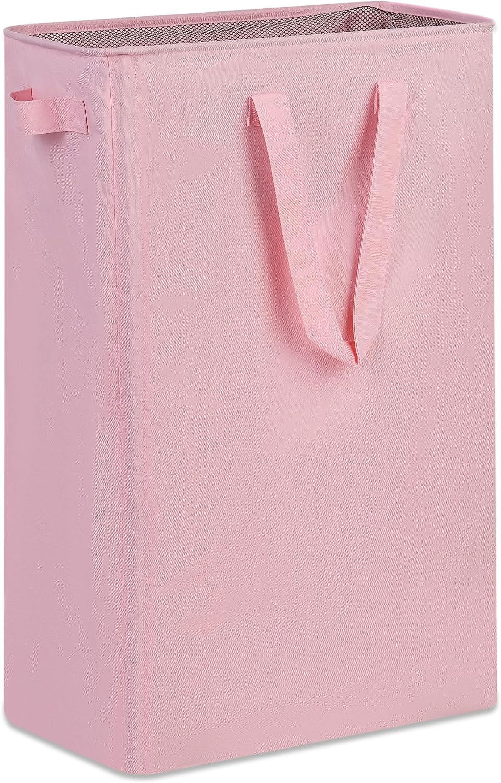 Slim Laundry Basket, Narrow Laundry Hamper with Handles, Collapsible ...