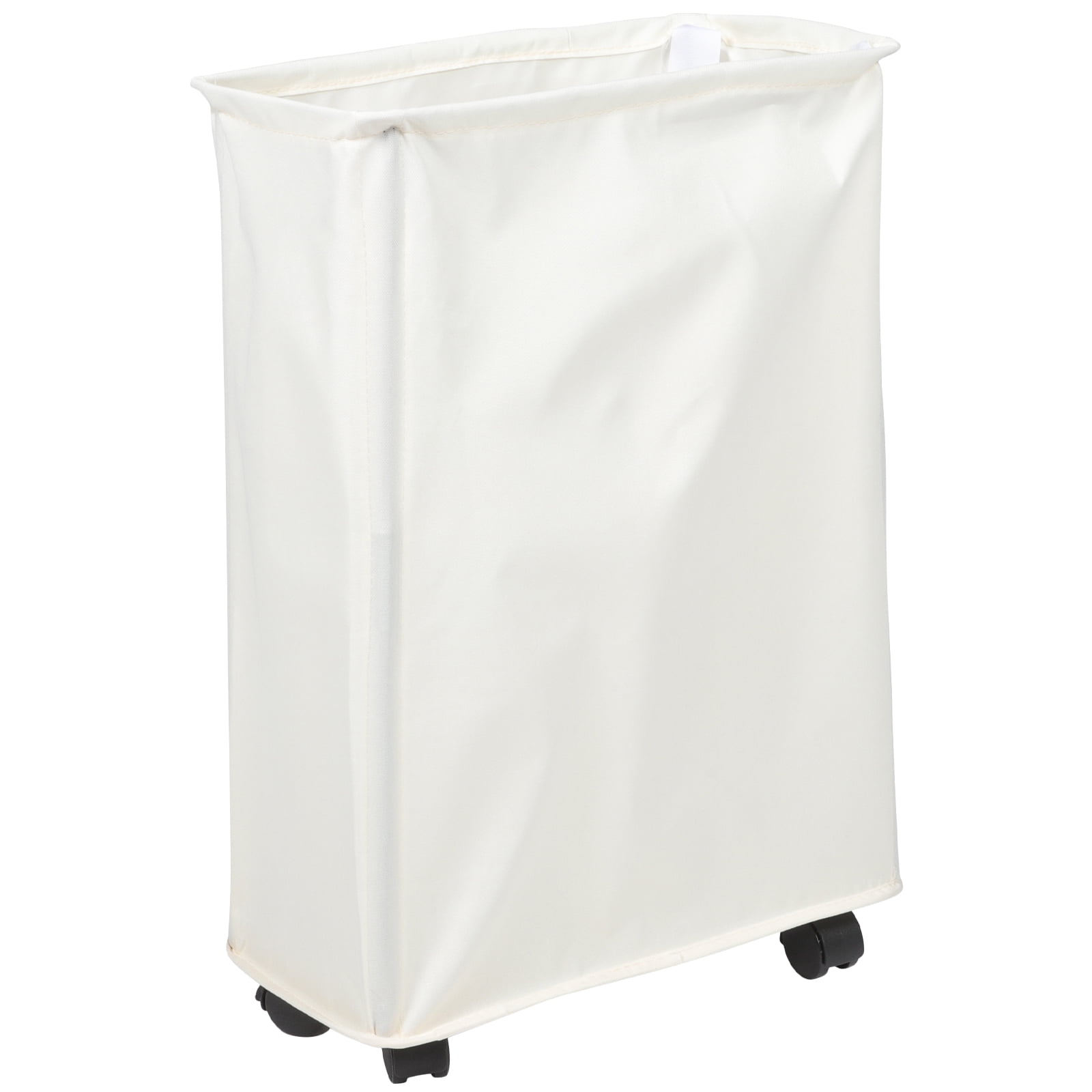 Slim Laundry Hamper Handle Laundry Basket with Wheels Collapsible Dirty ...