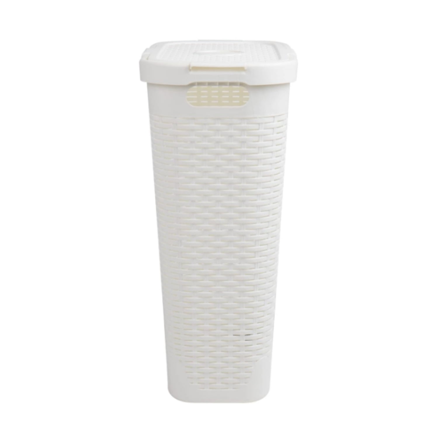 Slim Laundry Hamper with Lid, 40L Clothes Basket, Narrow Tapered ...