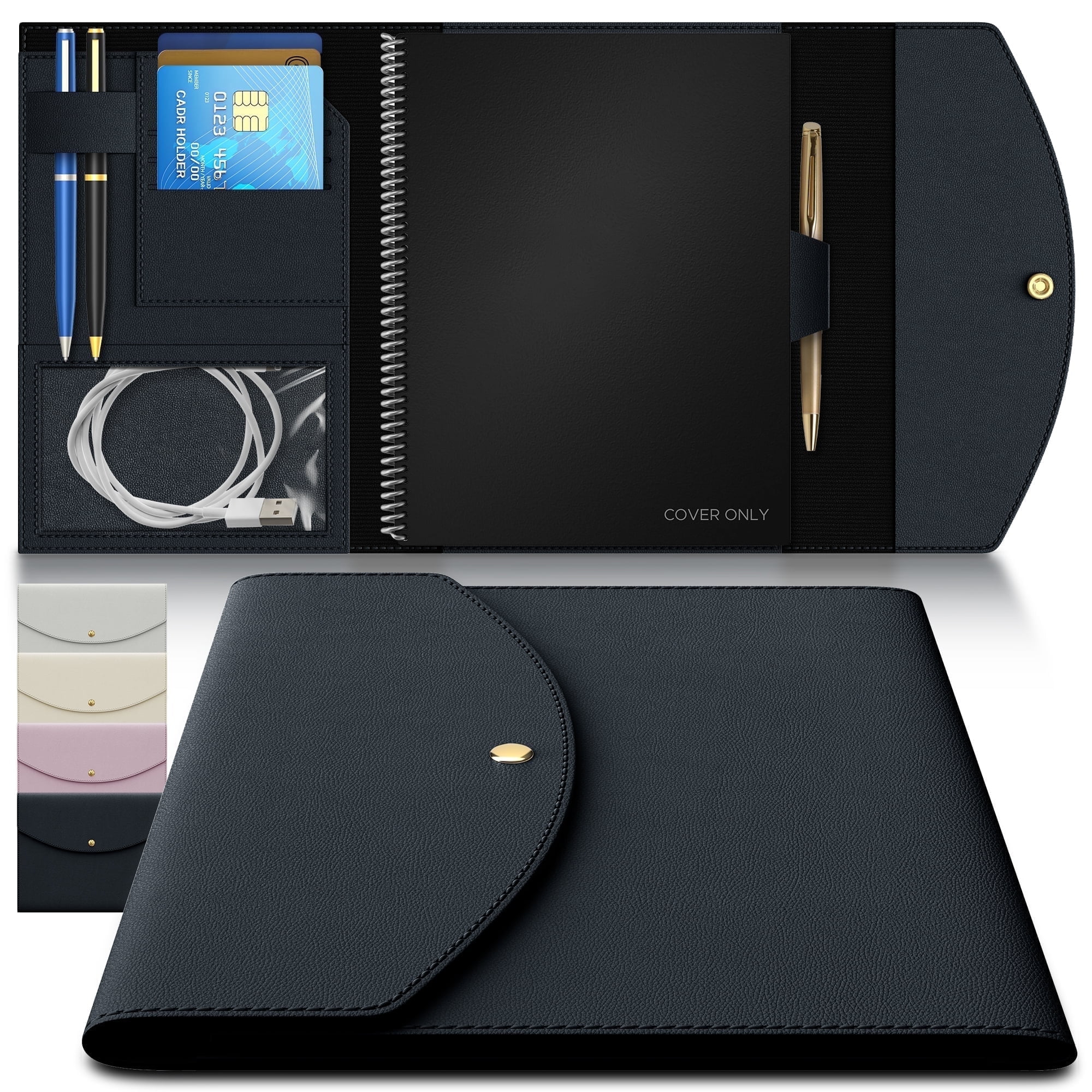Luxury Slim Organizer Cover Compatible with Rocketbook, Journal ...