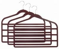 Slim-Line Burgundy Multi Pant Hangers - Walmart.com