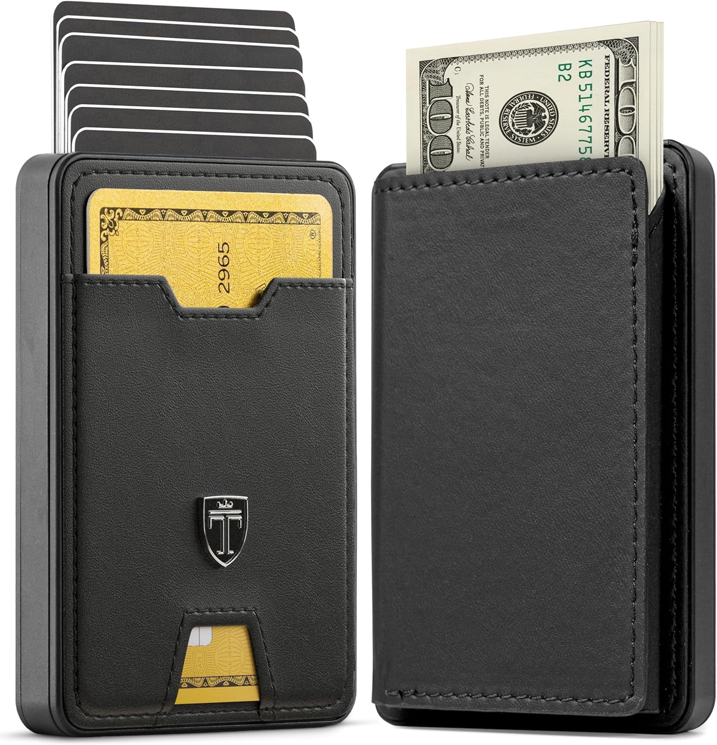 Slim Metal RFID Blocking Wallet for Men - Swype Mens Wallet Card Case ...