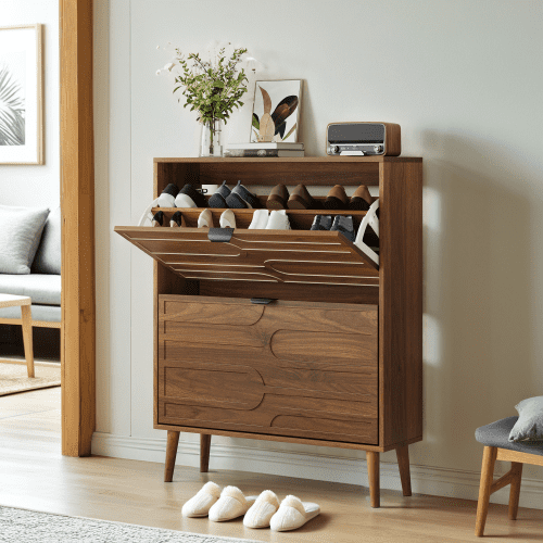 Mid Century Modern Shoe Cabinet