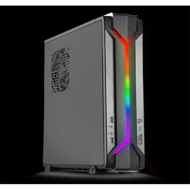 Slim Mini-ITx Case with RGB Light Strip, White - Walmart.com