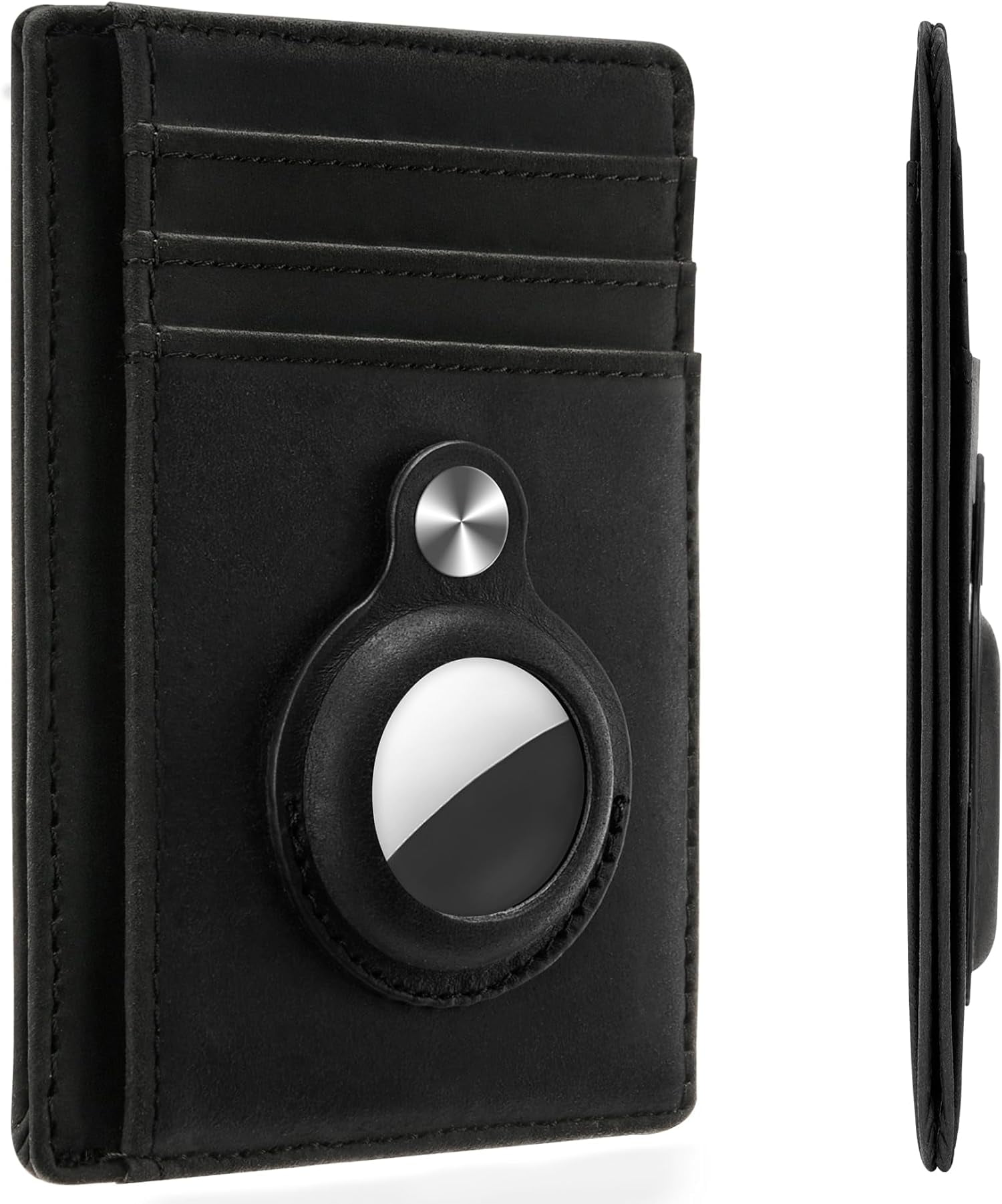 Slim Minimalist Front Pocket Air Tag Wallet, RFID Blocking Card Holder ...