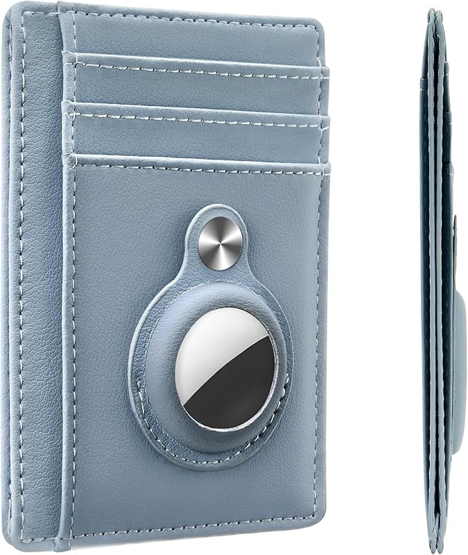 Slim Minimalist Front Pocket Air Tag Wallet, RFID Blocking Card Holder ...