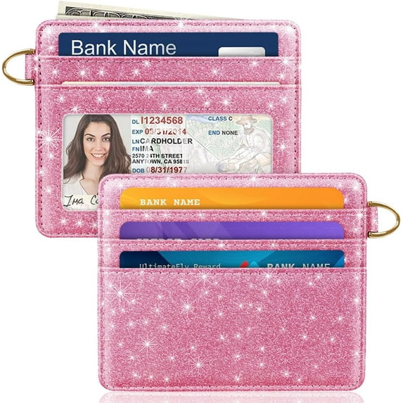 Slim Minimalist Front Pocket Blocking Credit Card Holder Small Wallet ...