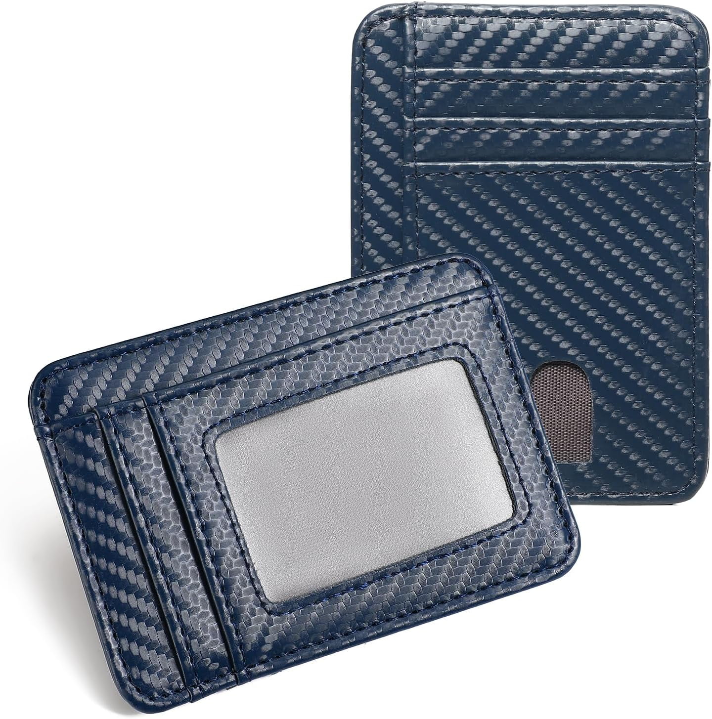 Slim Minimalist Front Pocket Leather Wallets RFID Blocking Credit Card ...