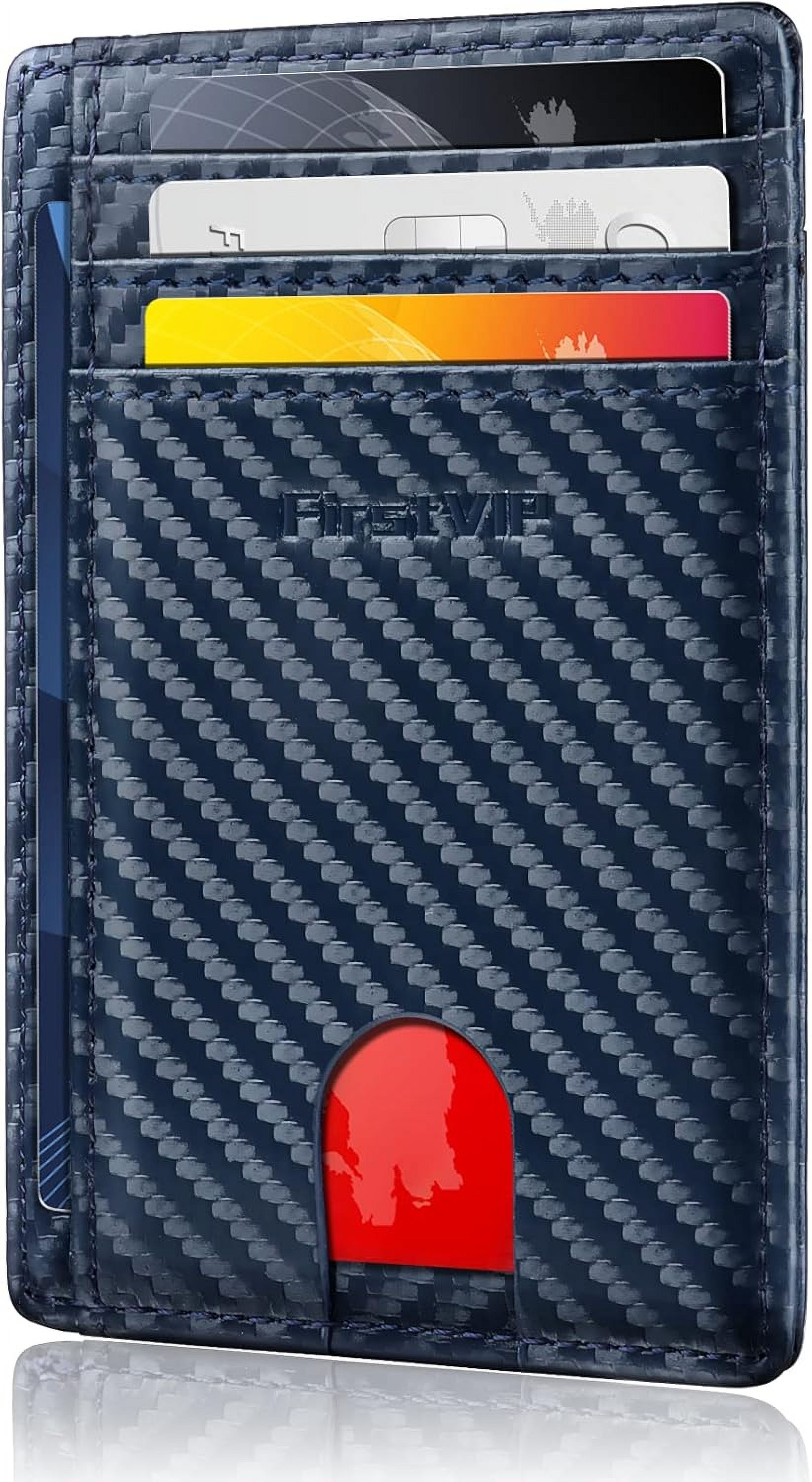 Slim Minimalist Front Pocket RFID Blocking Leather Wallets for Men and ...