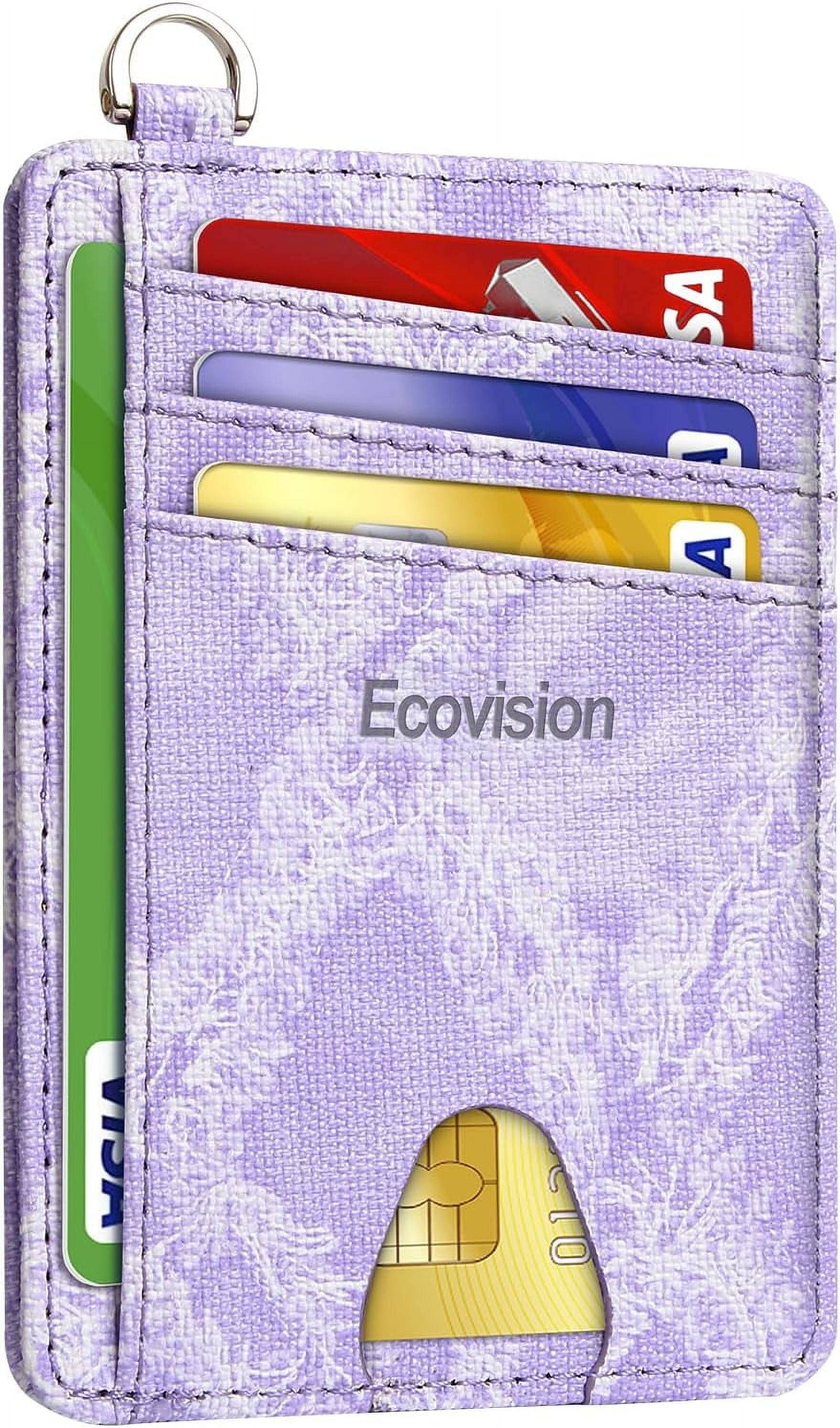 Slim Minimalist Front Pocket Wallet, RFID Blocking Credit Card Holder ...