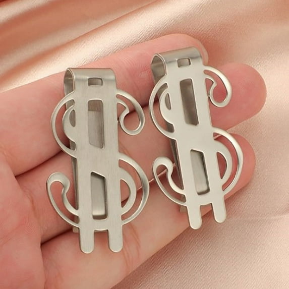 Slim Money Clip Stainless Steel Cash Bills Credit Clip New Dollar ...