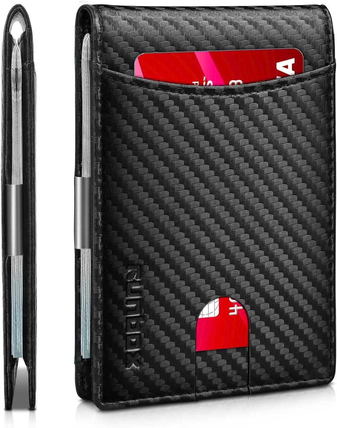 Slim Money Clip Wallets for Men RFID Blocking 11 Card Holder Minimalist ...