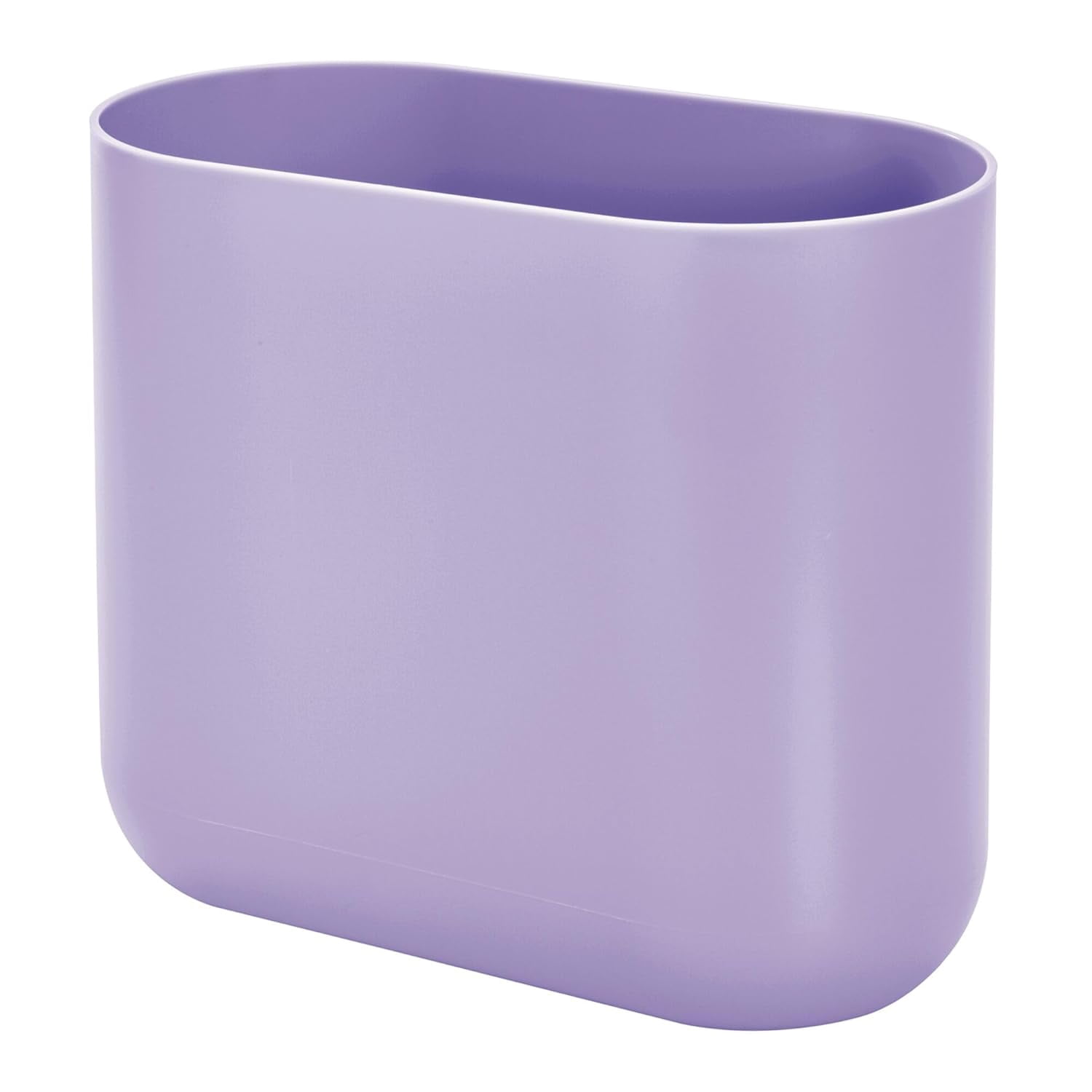 Slim Oval Plastic Waste Basket，Suitable for Offices, Homes, Etc ...