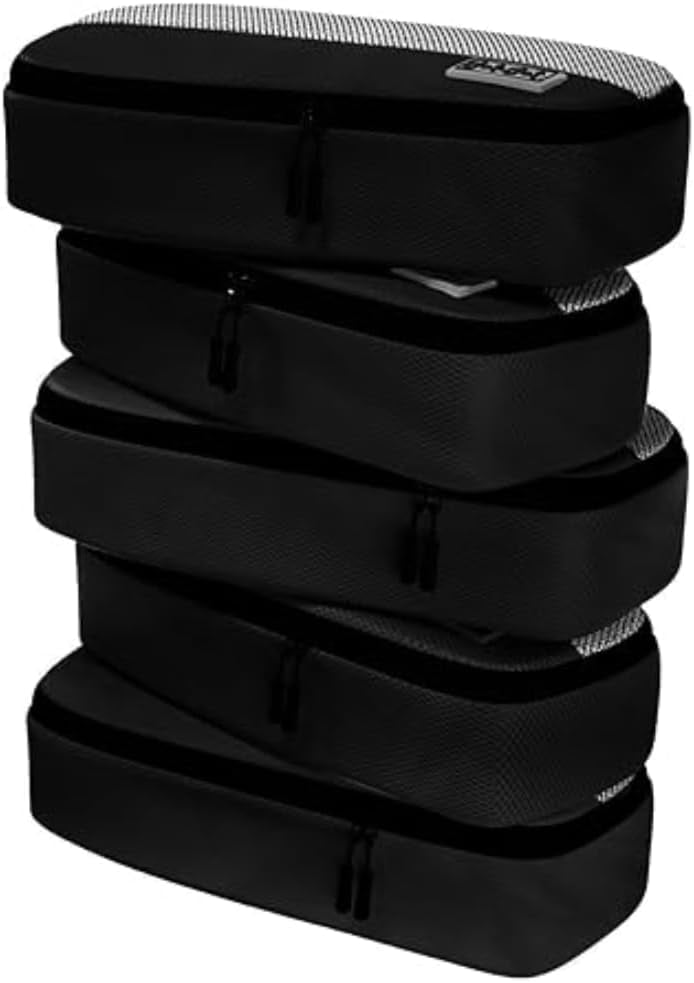 Slim Packing Cubes for Suitcases - 5 Pcs Set of Packing Cubes for ...
