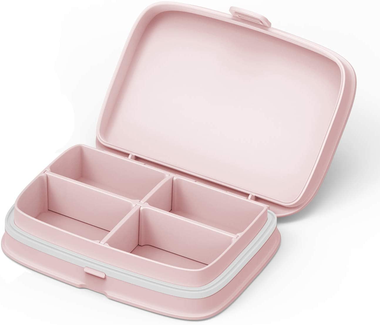 Slim Pill Case - Portable Pill Organizer with Removable Compartments ...