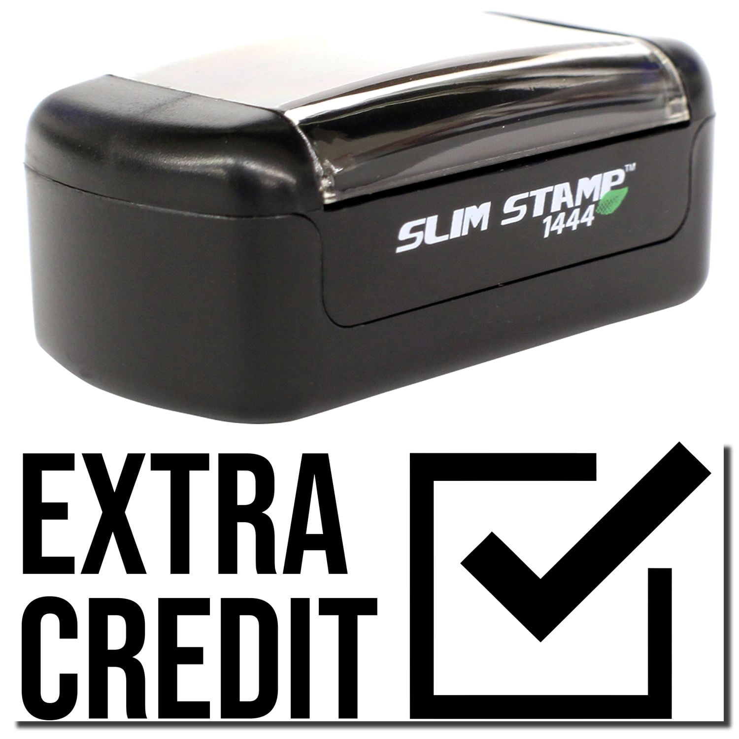 Slim Pre-Inked Extra Credit Stamp, Slim 1444, Ultra Slim Design ...