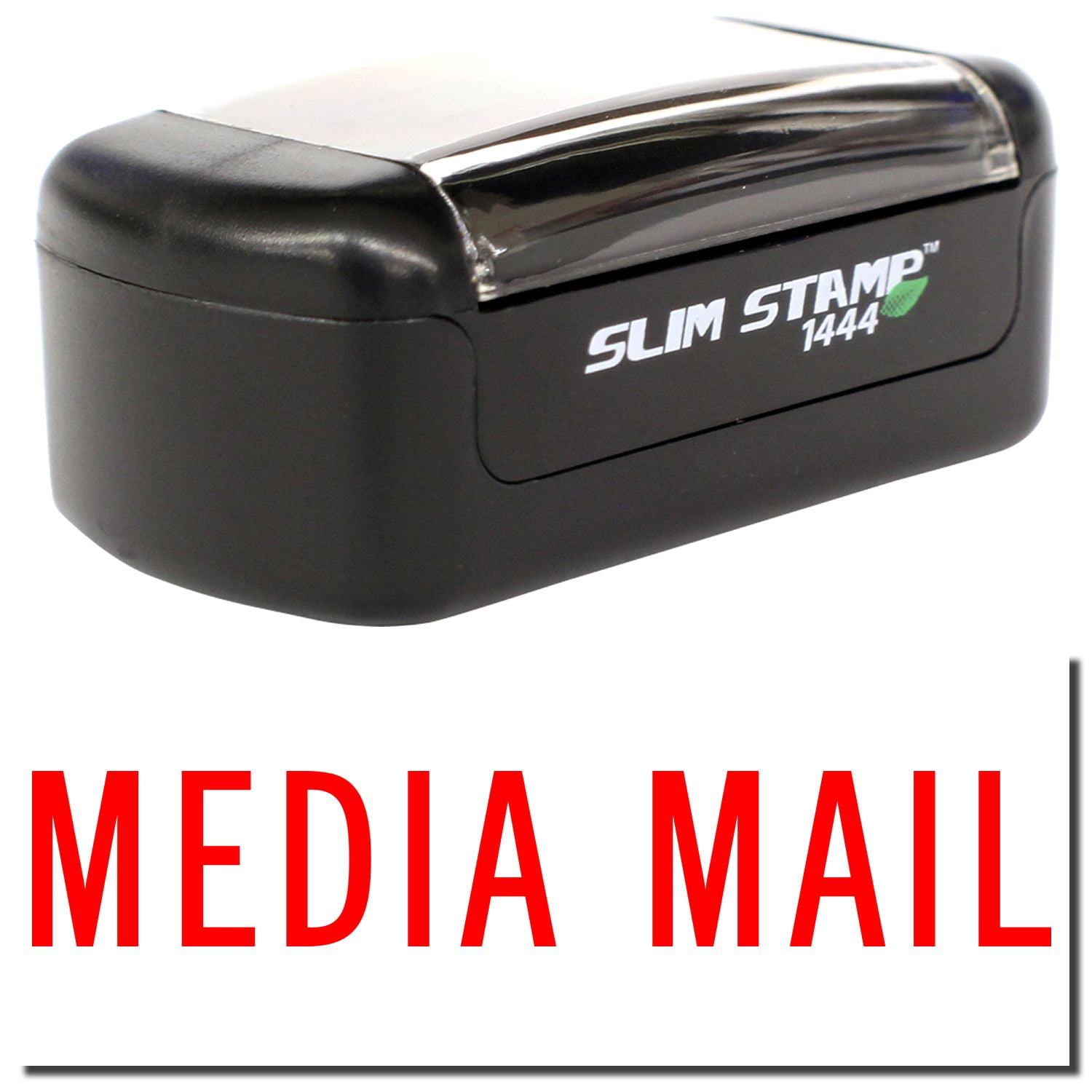 Slim Pre-Inked Media Mail Stamp, Slim 1444, Ultra Slim Design ...