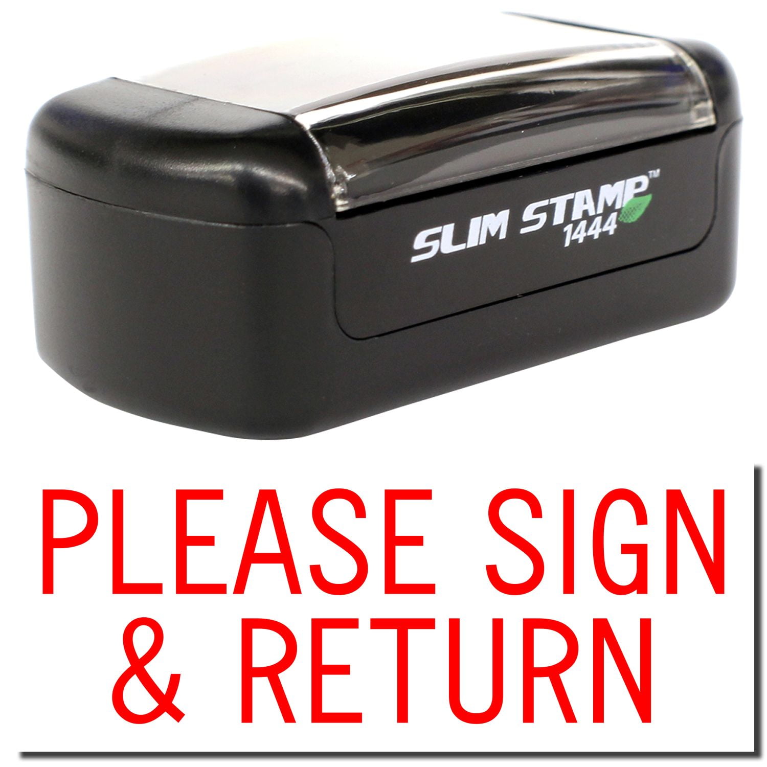 Slim Pre-Inked Please Sign Return Stamp, Slim 1444, Ultra Slim Design ...