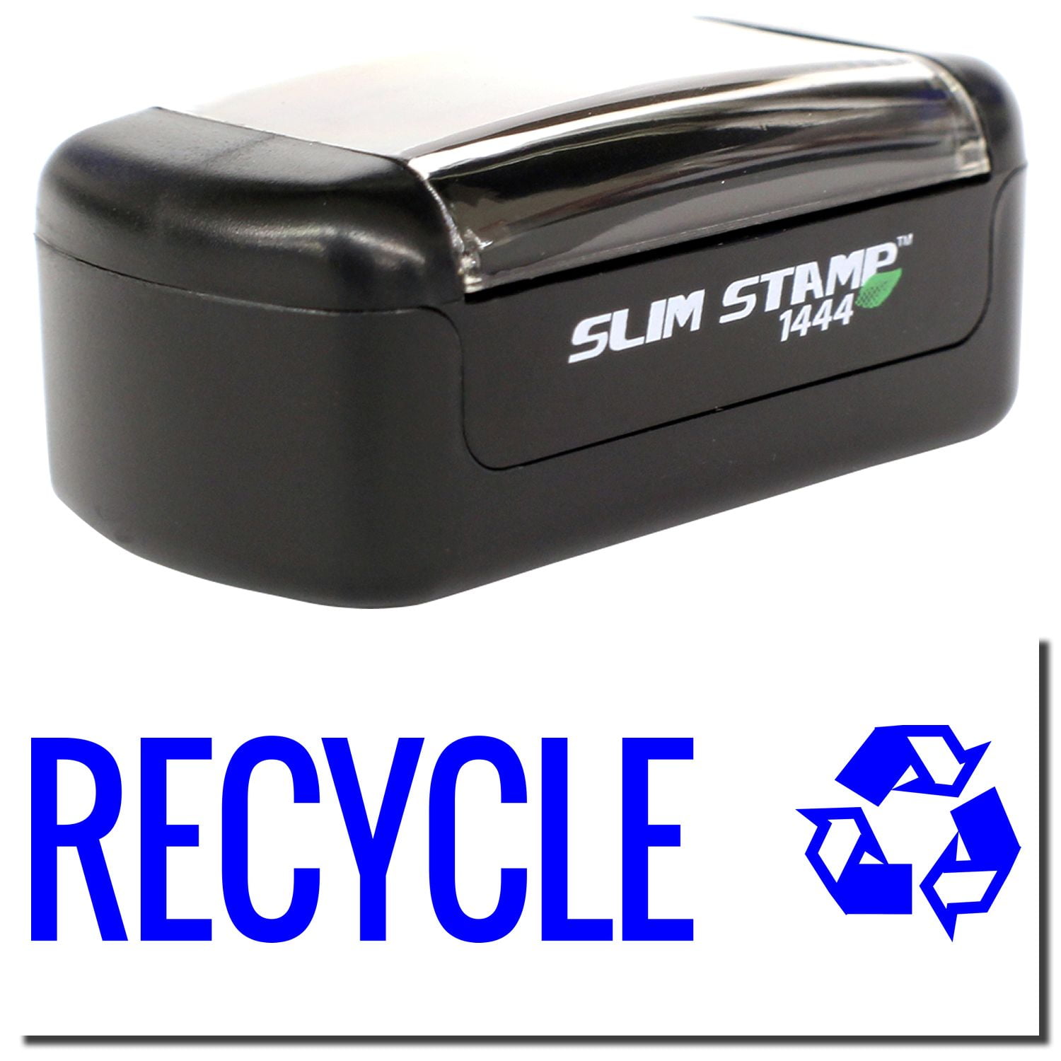 Slim Pre-Inked Recycle with Logo Stamp, Slim 1444, Ultra Slim Design ...