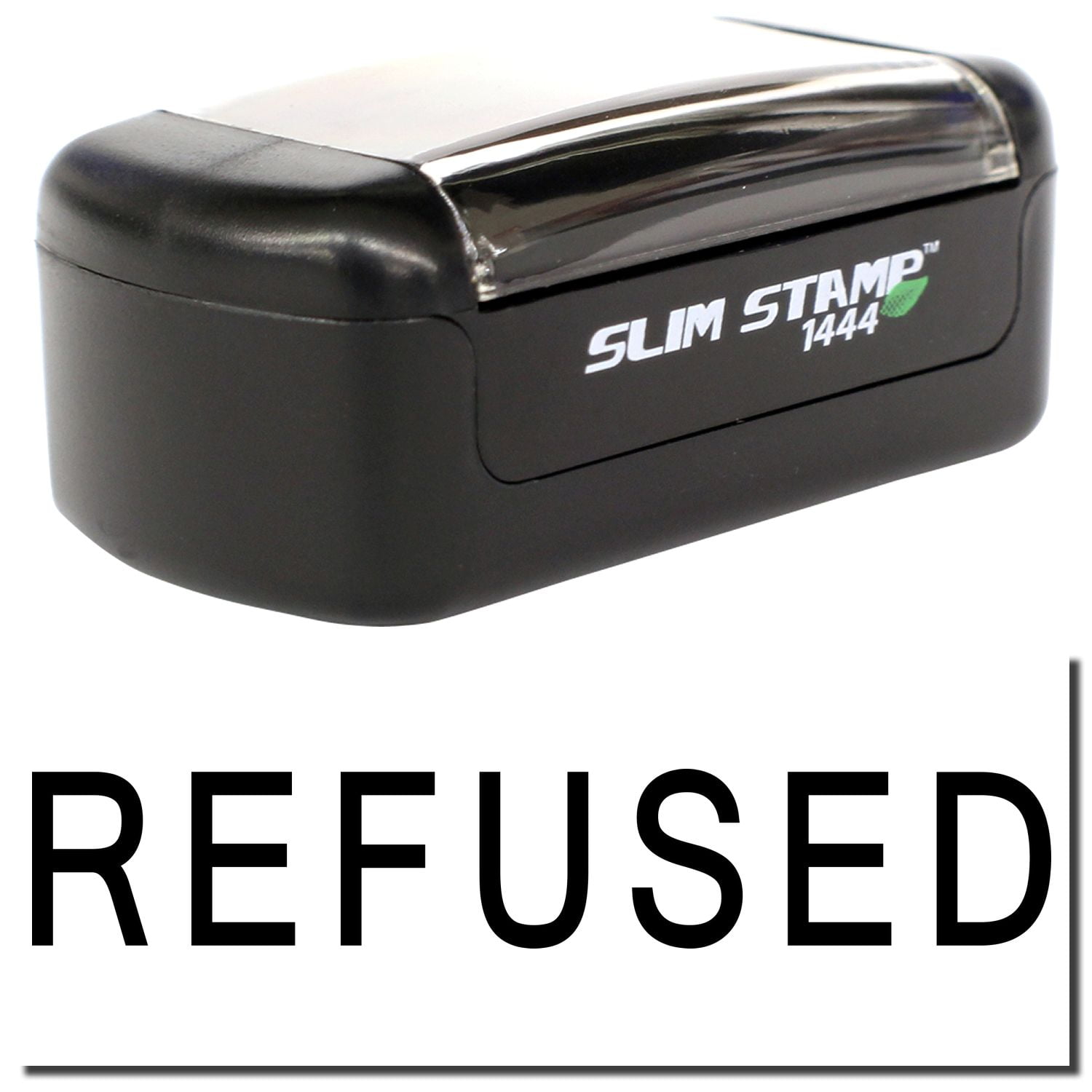 Slim Pre-Inked Refused Stamp, Slim 1444, Ultra Slim Design, Impression ...