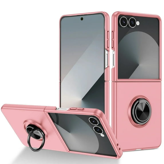 Slim Protective Cover with Ring Grip for Samsung Galaxy Z Flip 7 - Pink ...