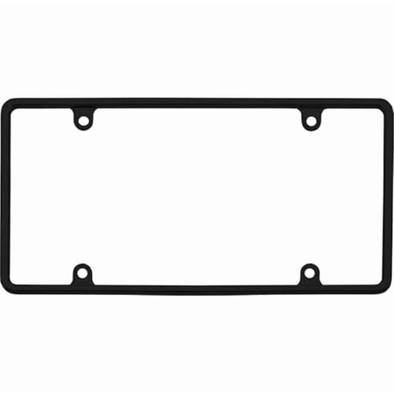 Slim Rim License Plate Frame - Black - 12in. x 6in. - Sleek Design ...