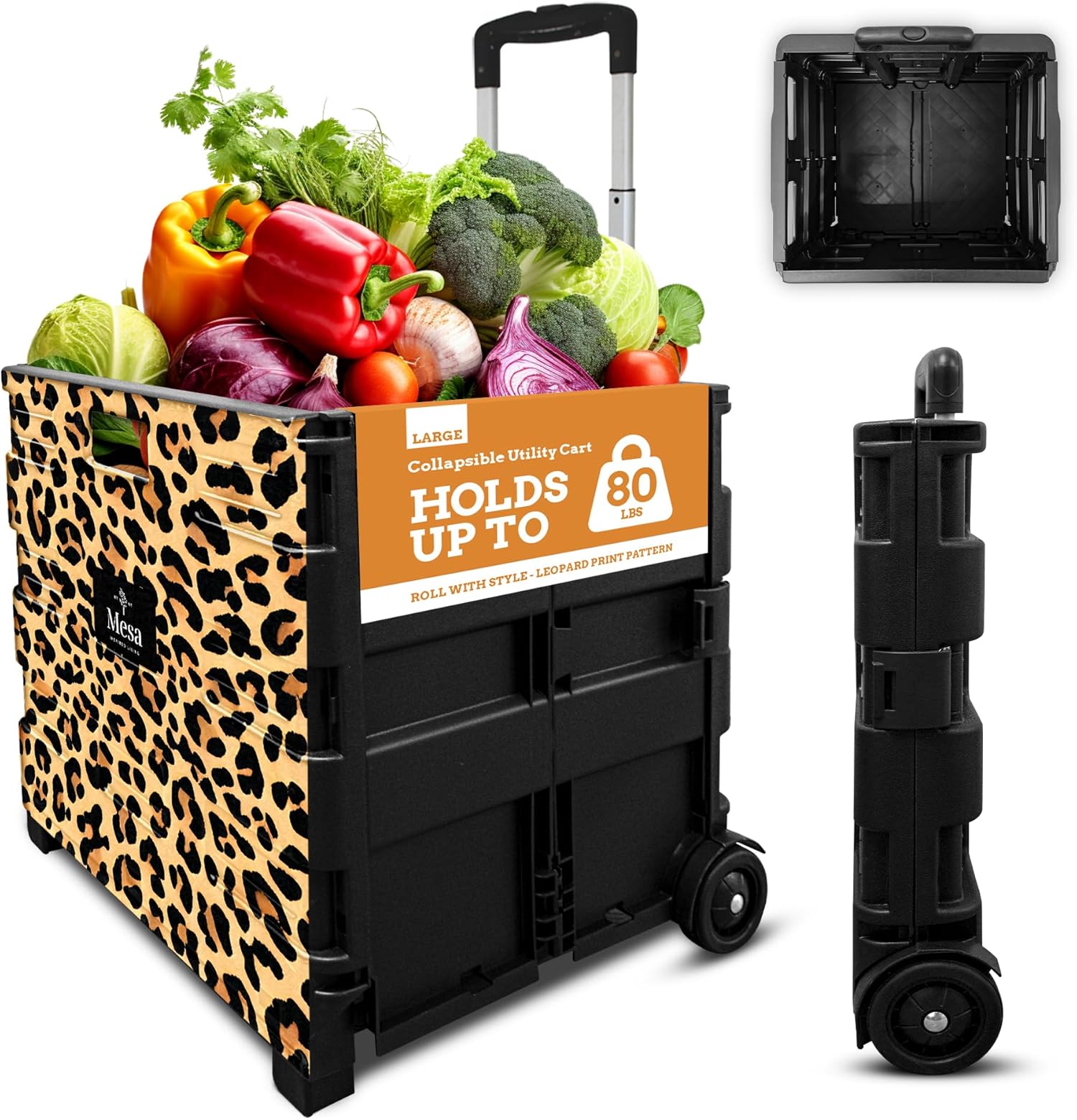 -Slim Rolling Collapsible Storage -N-Roll Utility-carts, with ...