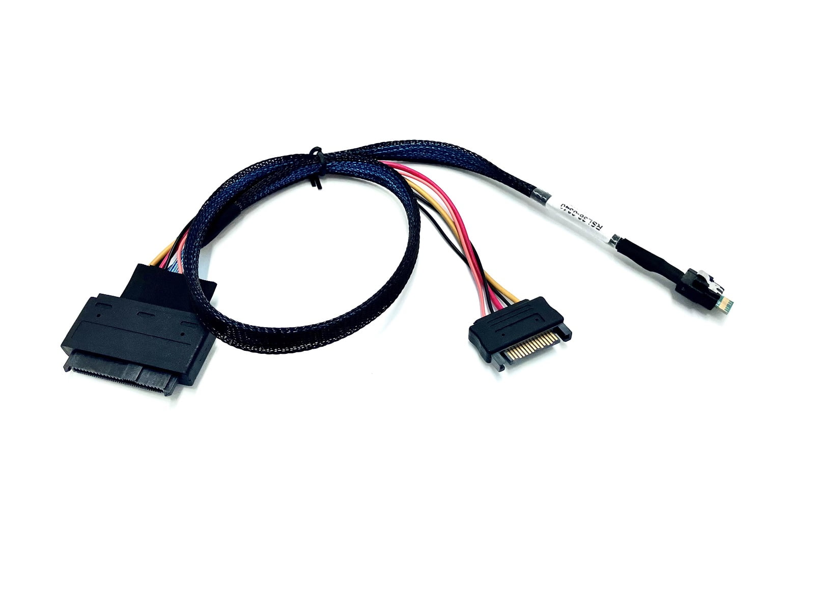 Slim SAS SFF-8654 4i Straight to SFF-8639 U.2 Cable -50CM - Walmart.com
