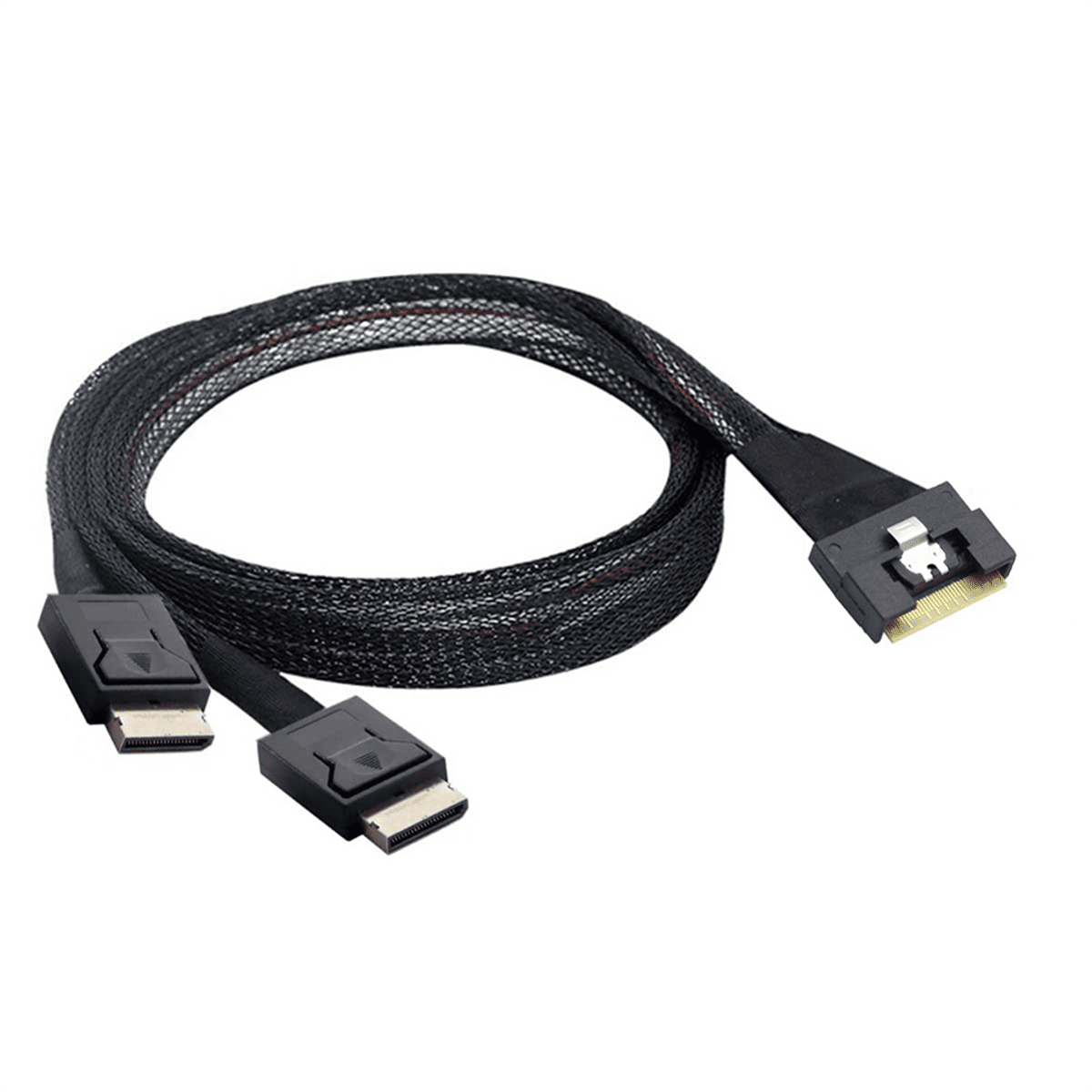 Slim Sas SFF-8654 8i to Oculink SFF-8611 4i X 2 Server High-Speed Cable ...