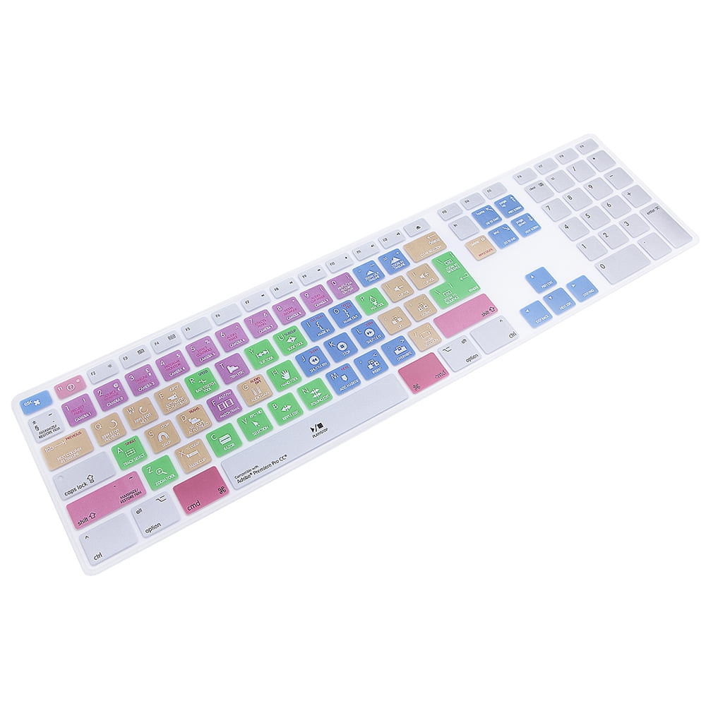 Slim Shortcuts Hotkeys Silicone Keyboard Cover US&EU For Apple With ...