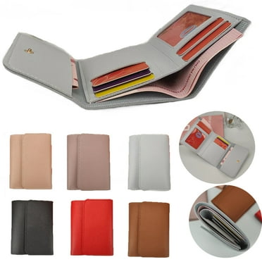 Small RFID Wallets For Women - Leather Slim Compact Trifold Womens ...