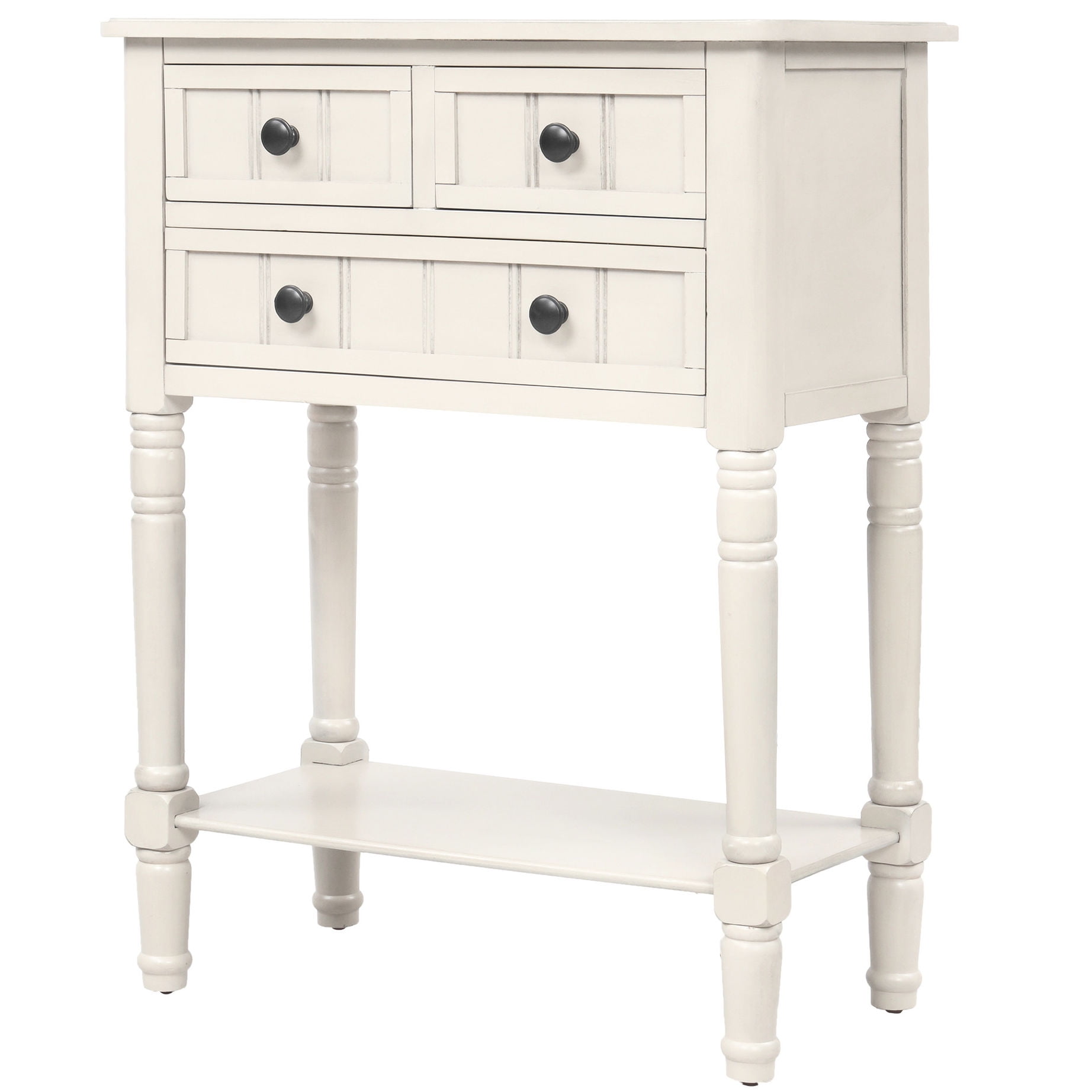 Slim Sofa Console Table | Organize Living Room Essentials | Pine Wood ...