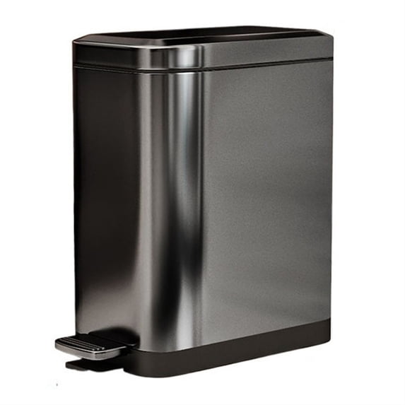 Slim Stainless Steel Trash Can Step Pedal Trash Can - Narrow Soft Close ...
