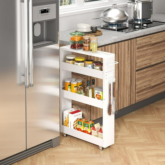 Free Shipping! Walsunny Kitchen Island, Rolling Kitchen Storage Cart ...