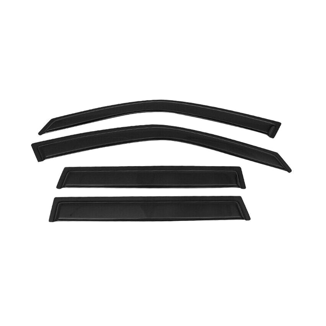 Slim Style Window Visors Rain Guard Sun Deflector 4-Piece Set Acrylic ...
