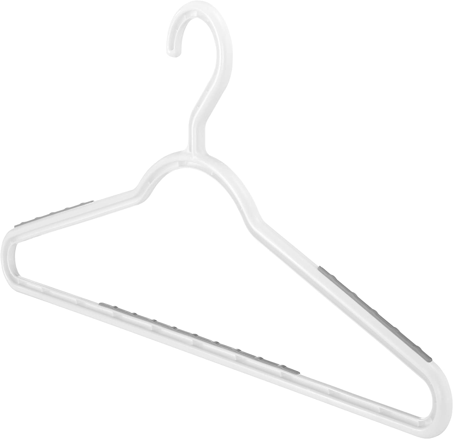 Slim Sure Grip Hangers S/10-Paloma Gray - Walmart.com