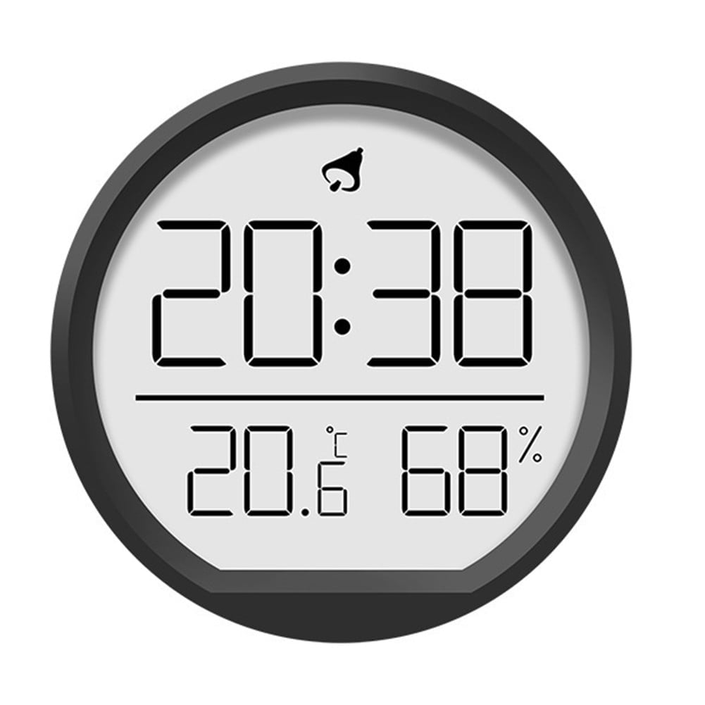 Slim Thermohygrometer Clock Indoor Home Electronic Alarm Clock Kitchen ...
