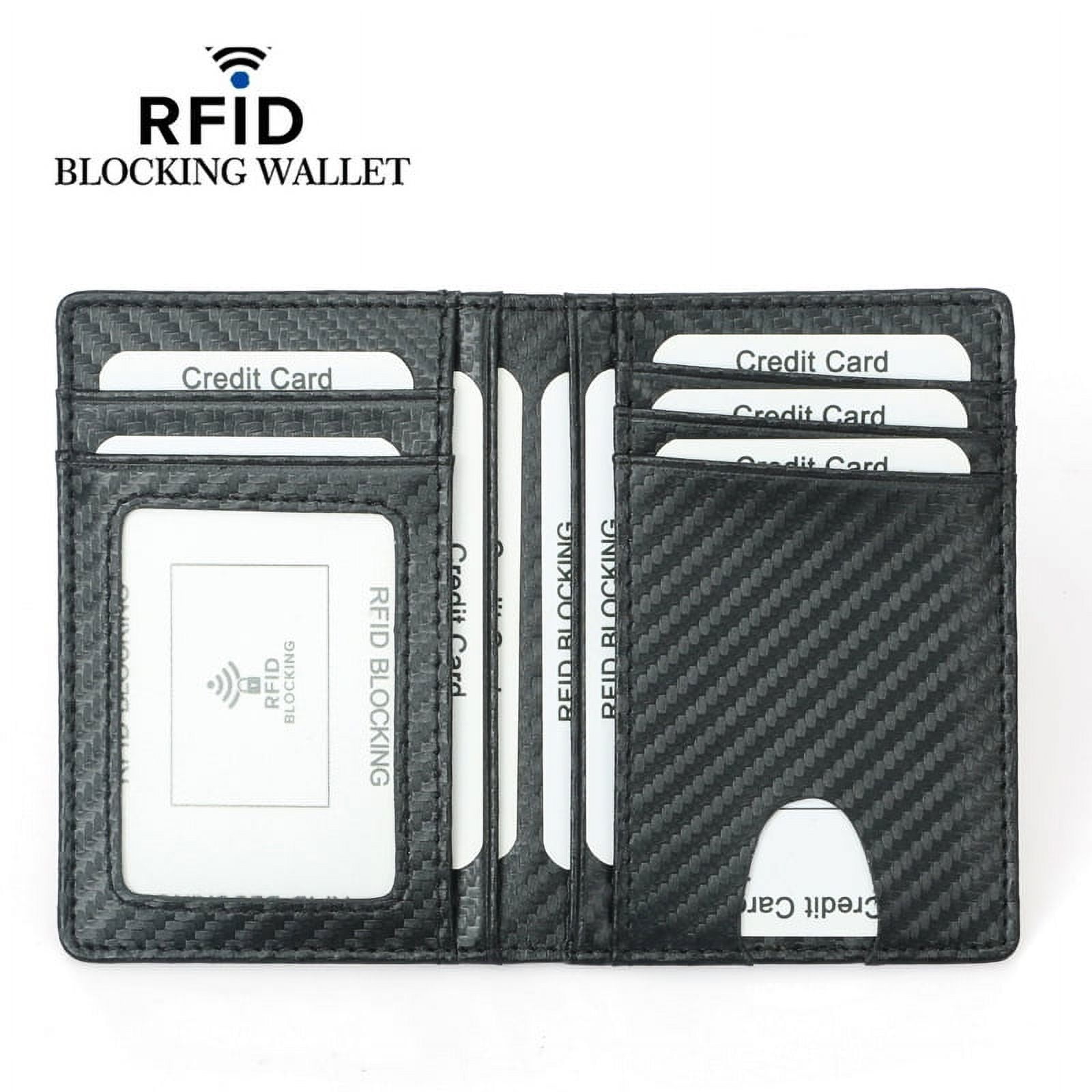 Slim Thin Genuine Leather Credit Card Id Mini Wallet Holder Bifold ...