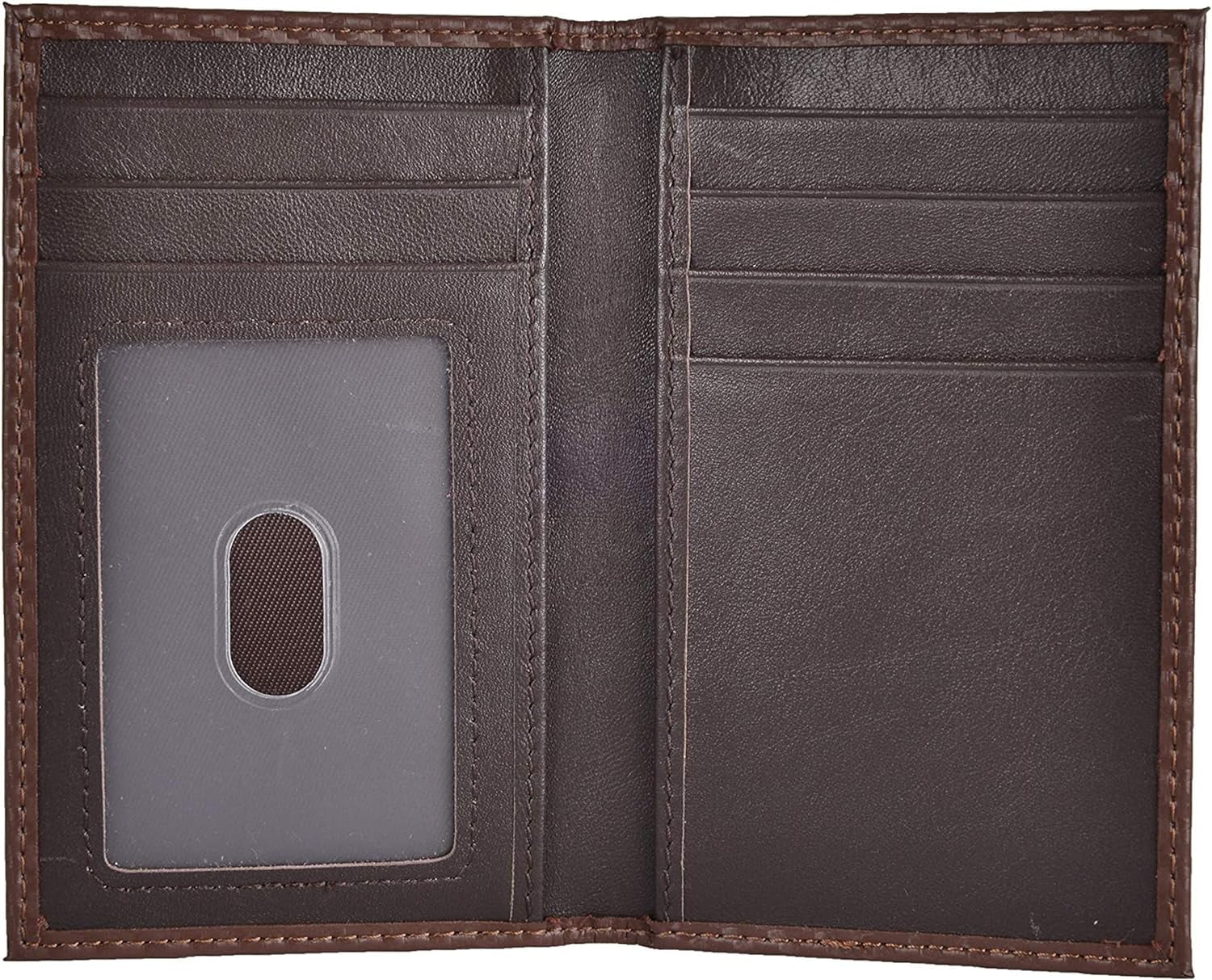 Slim Thin ID/Credit Card Holder RFID Genuine Leather Bifold Front ...