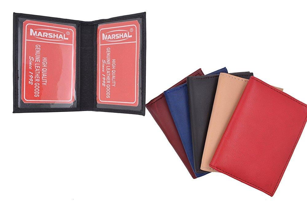 Slim Thin Leather Credit Card ID Mini Wallet Holder Bifold Driver's ...