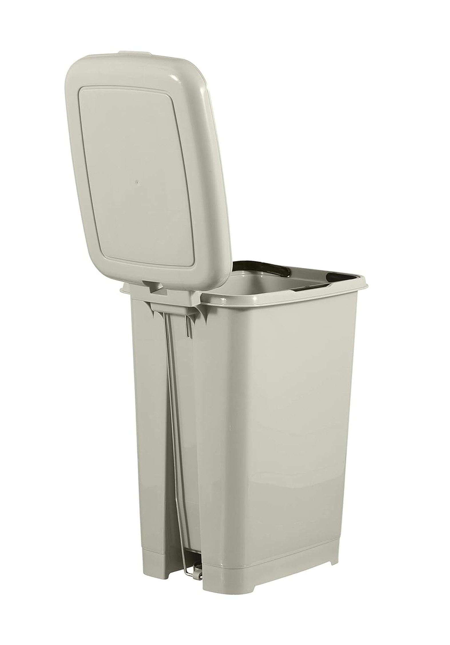 Slim Trash Can with Foot Pedal – 10.5 Gallon Step-On Trash Can with Lid ...