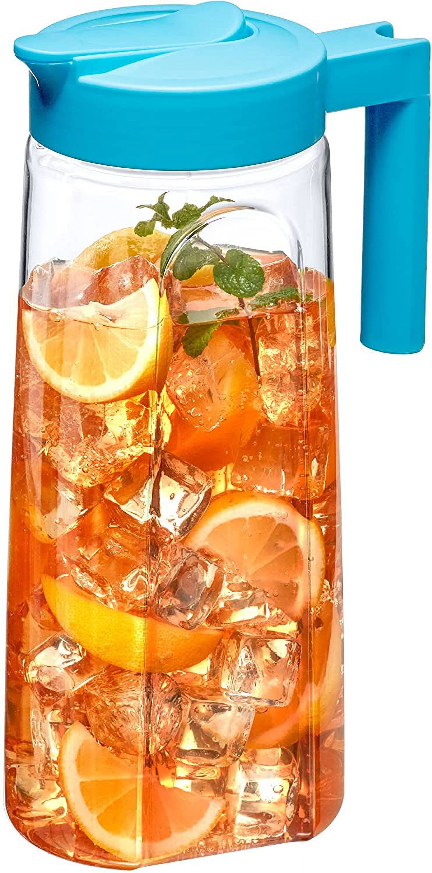 - Slim - Tritan Pitcher (64 oz), Unbreakable Plastic Water Pitcher with ...