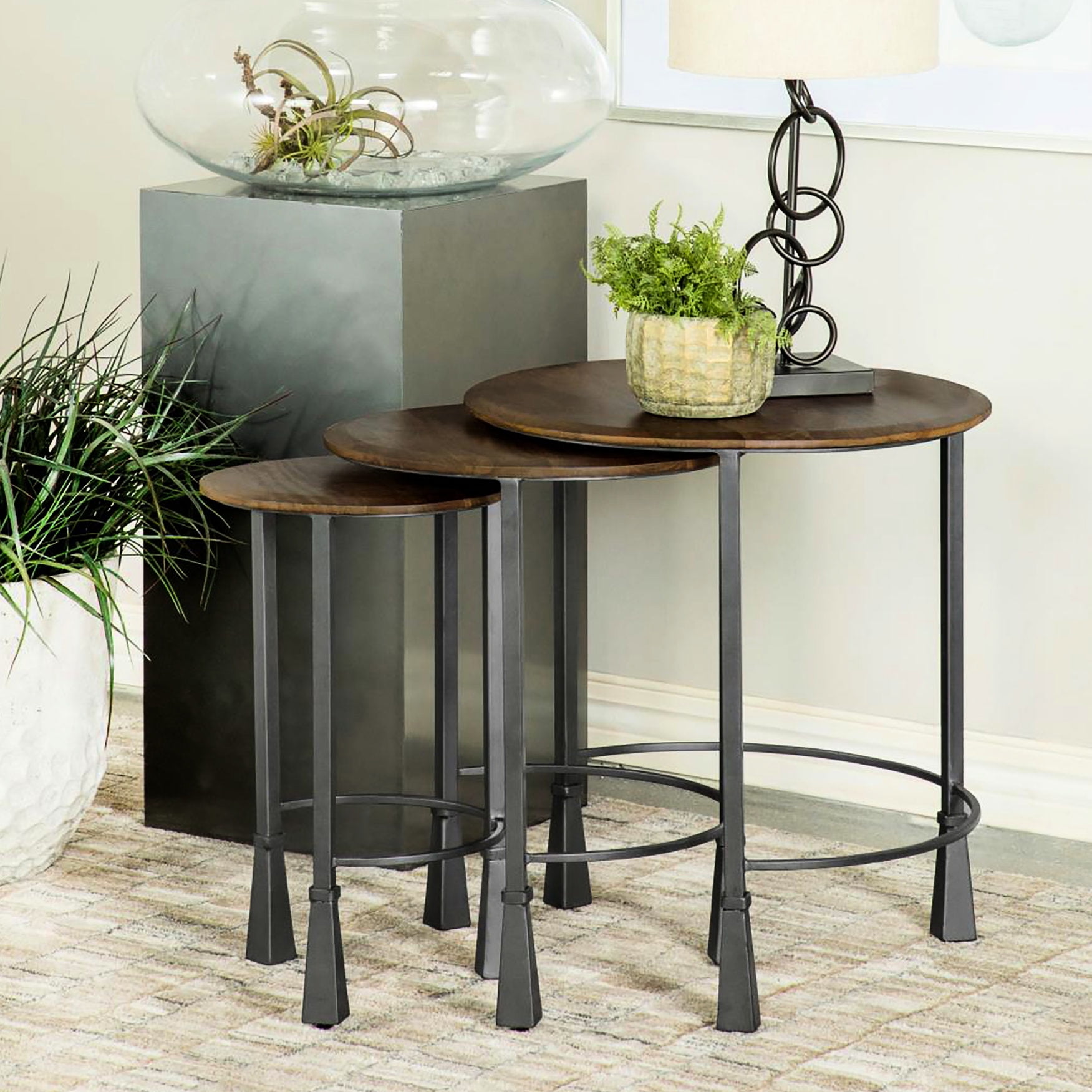 Slim Tubular Legs - Practical Nesting Tables for Small Living Rooms ...