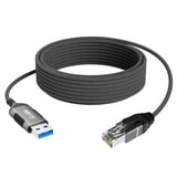 Slim USB to Ethernet Cable 8 FT, USB 3.0 A to RJ45 Thin Cord, Directly ...