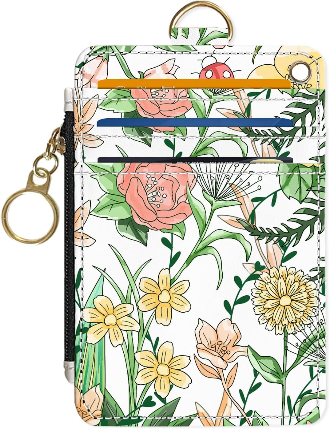 Slim Wallet Credit Card Holder, Colorful X, RFID Wallet Women Cute ...