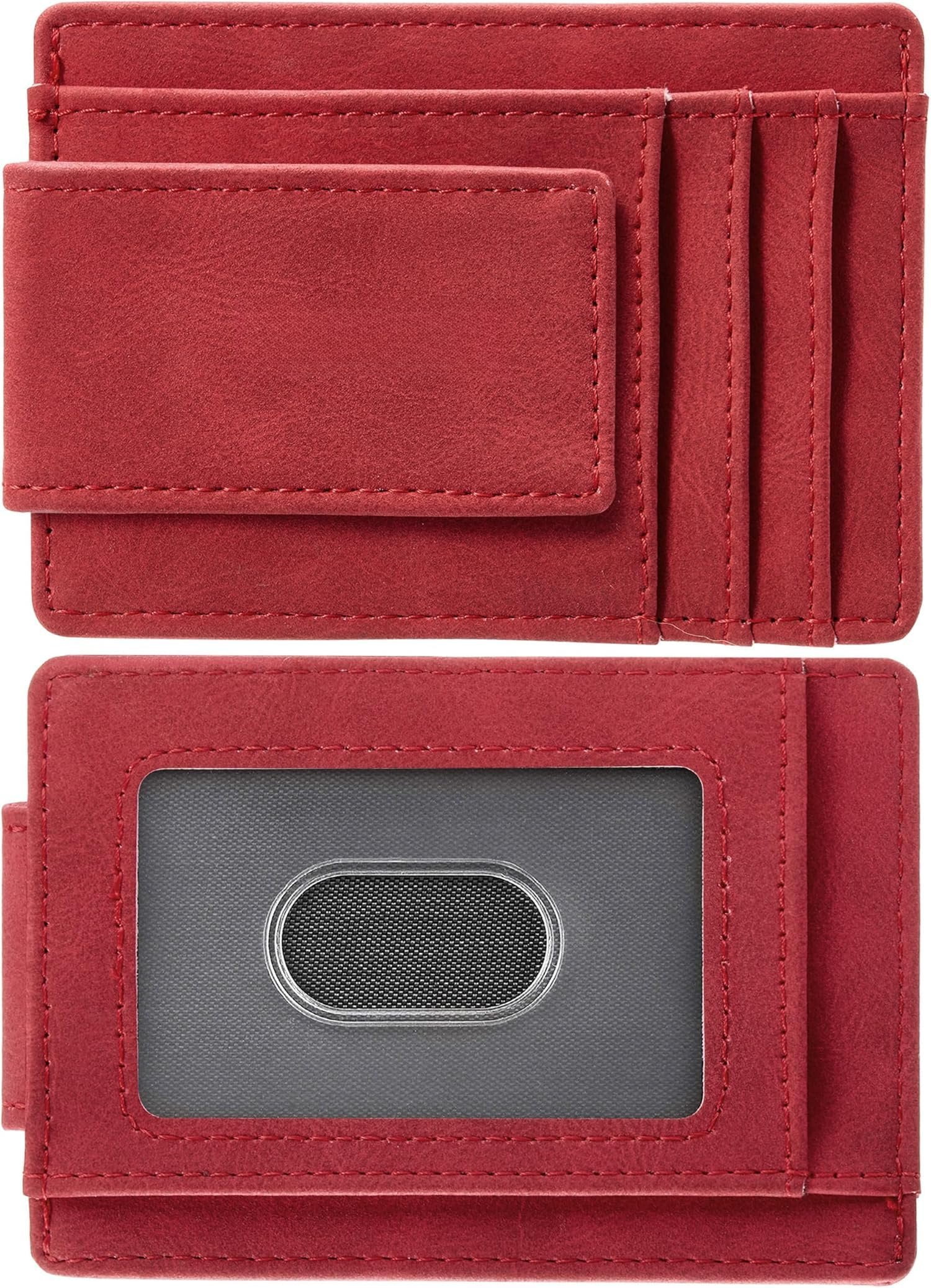 Slim Wallet for Men Blocking Clip, Minimalist Front Pocket Credit Card ...