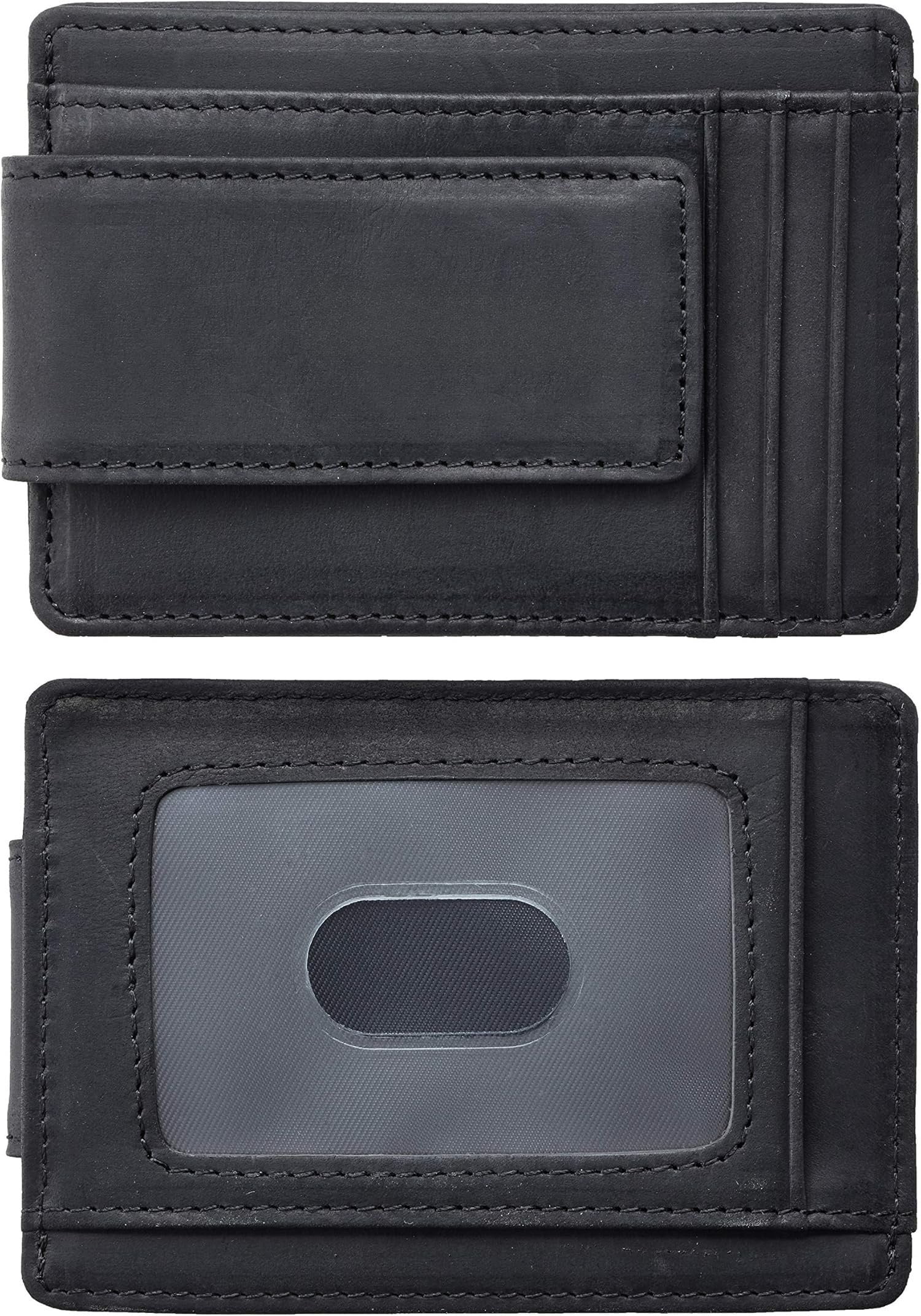 Slim Wallet for Men Blocking Clip, Minimalist Front Pocket Credit Card ...