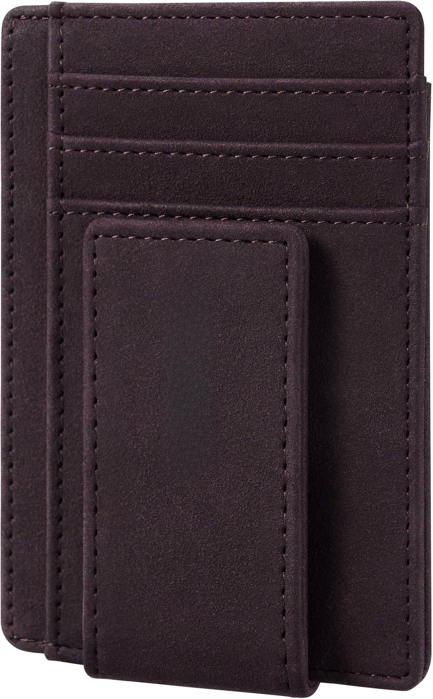 Slim Wallet for Men Blocking Clip, Minimalist Front Pocket Credit Card ...