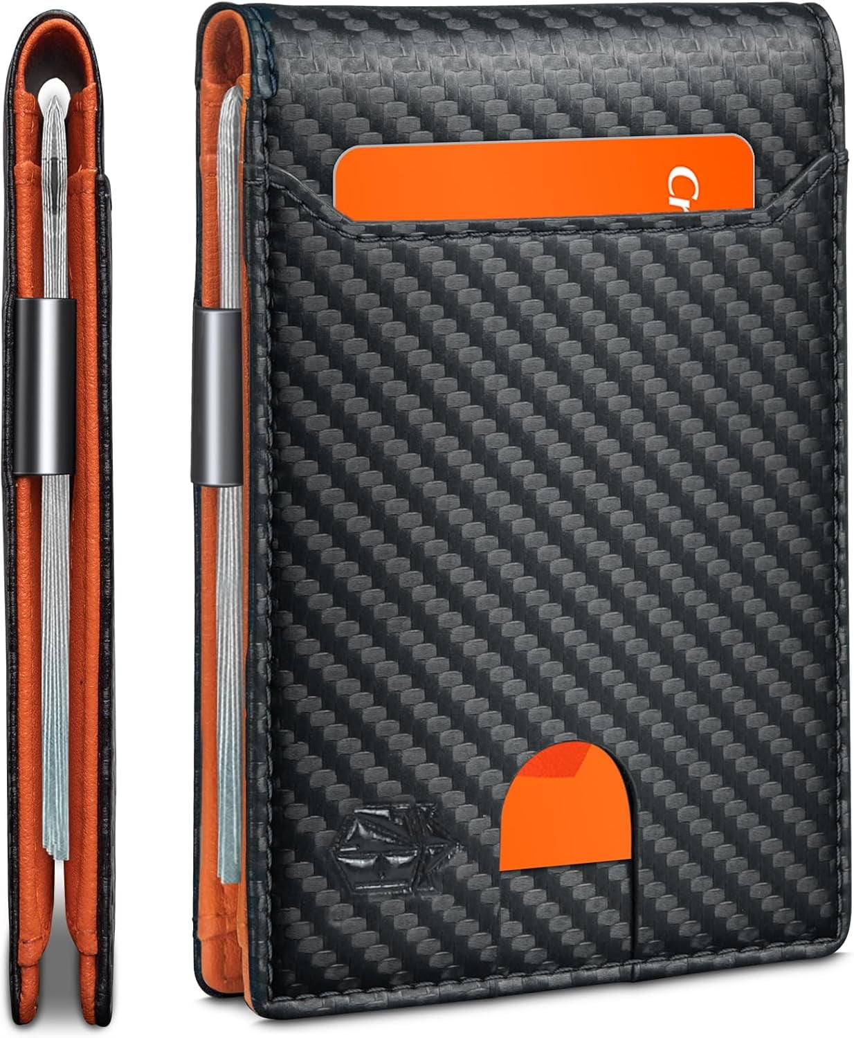 Slim Wallets for Men - Leather Money Clip Mens Wallet - RFID Blocking ...